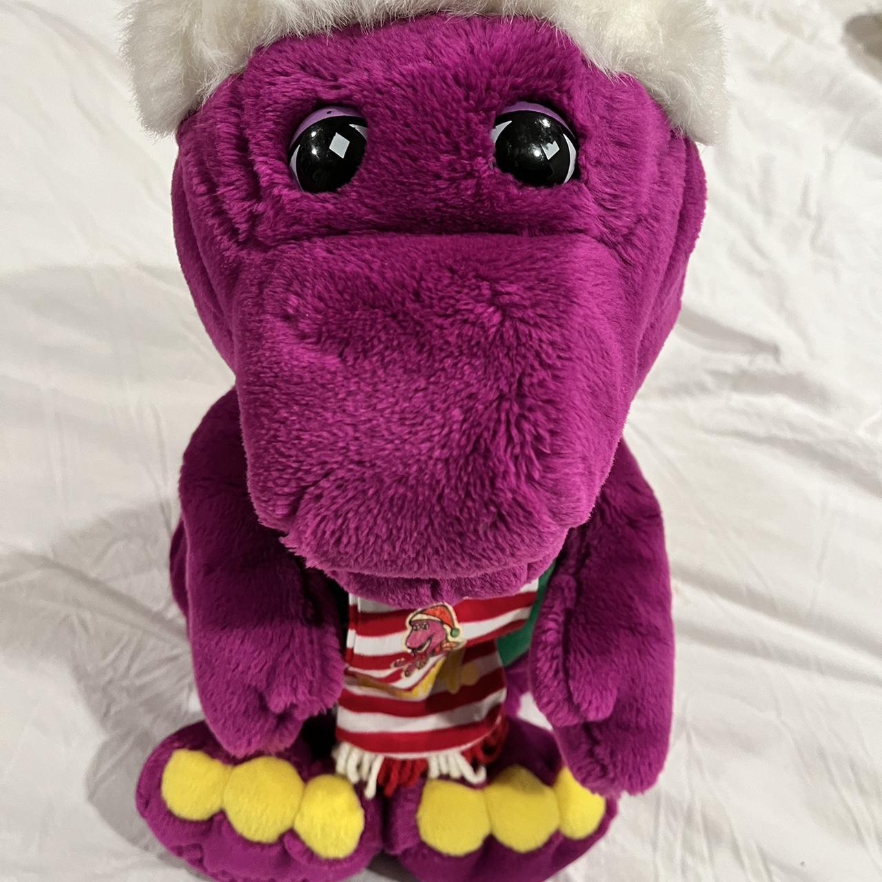 1992 Barney Plushy 20in tall - Depop