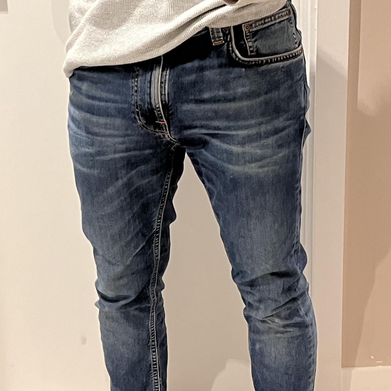 Nudie Jeans 28” x 28” lean dean (shortened by Nudie... | Depop