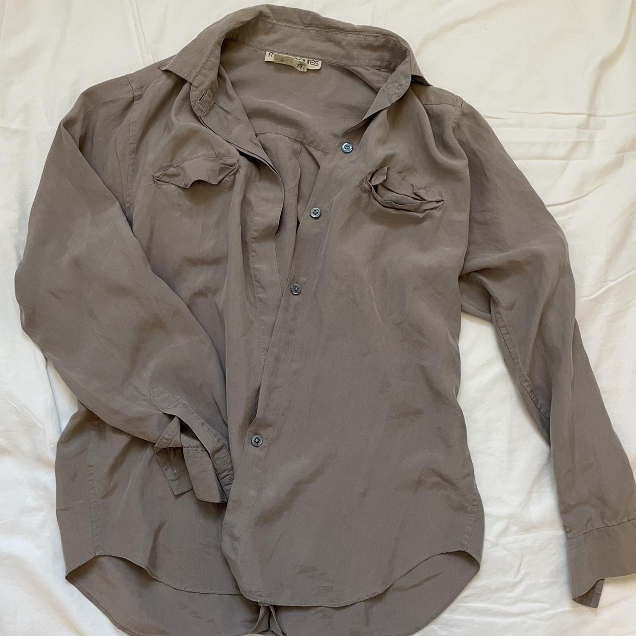 Morgan Ayres Silk Button Up Gorgeous Silk material-... - Depop
