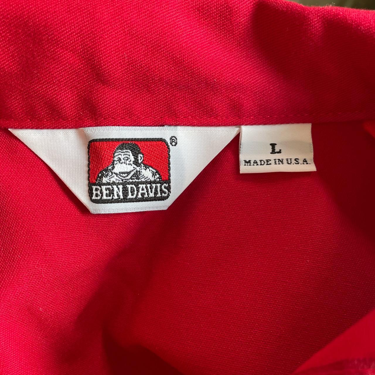 Large red Ben Davis shirt - Depop