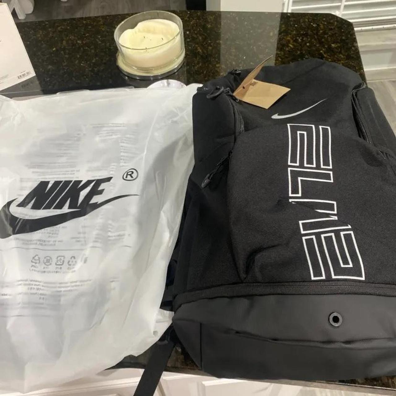Nike Elite black and white backpack #backpack black... | Depop