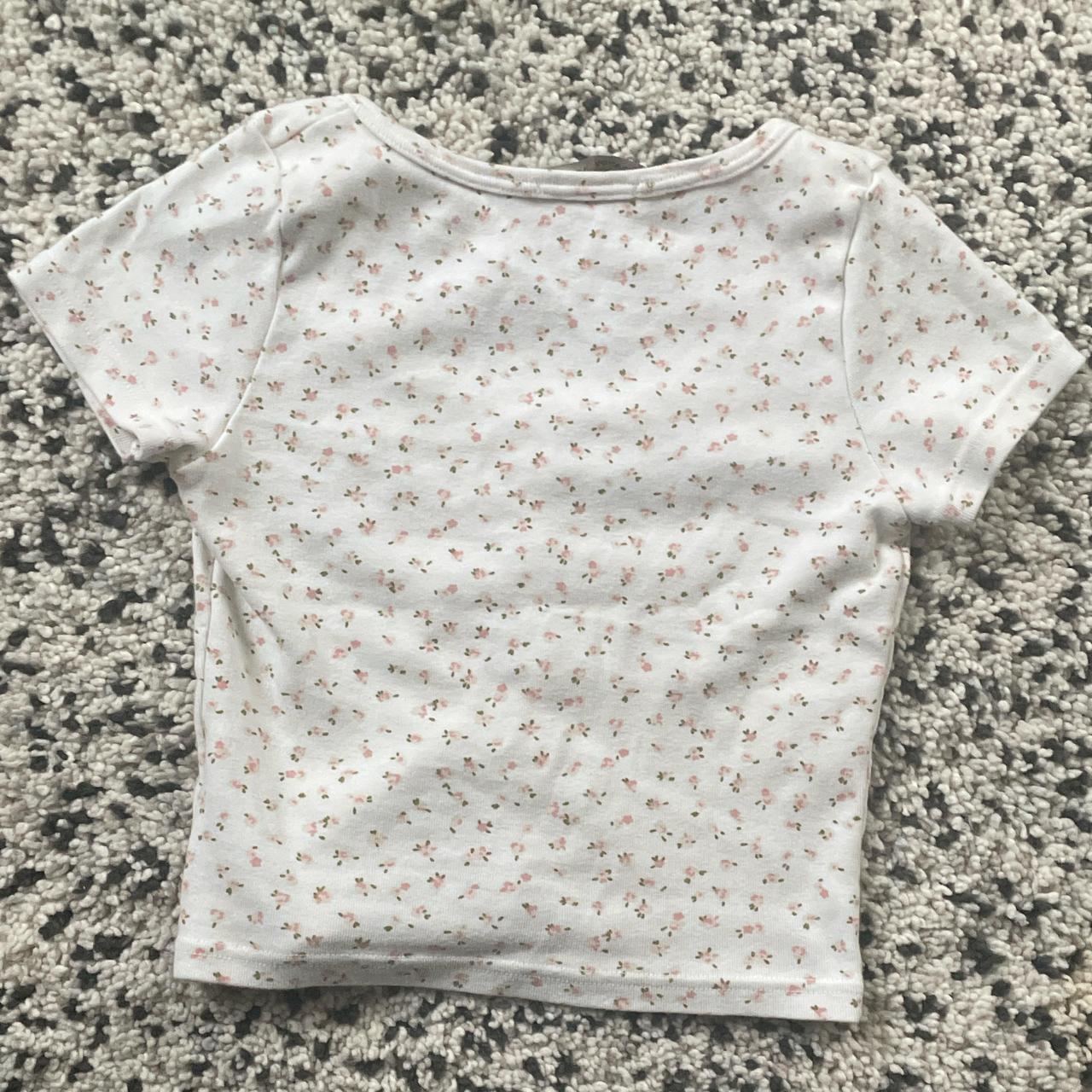 brandy floral top 🎀 🦢 🩰 -used few times -brandy... - Depop