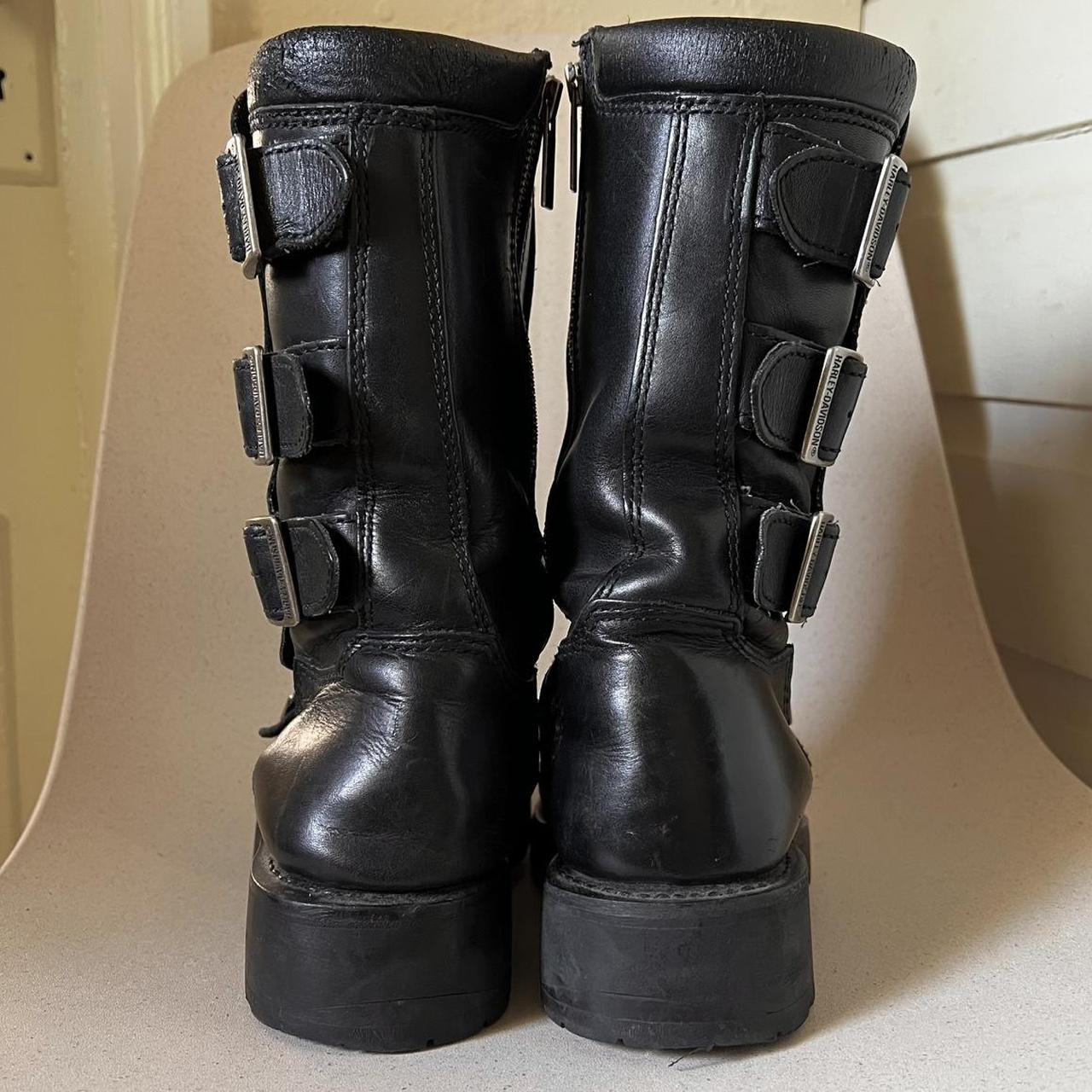 VINTAGE HARLEY DAVIDSON TERMINATOR BOOTS 8/10... | Depop