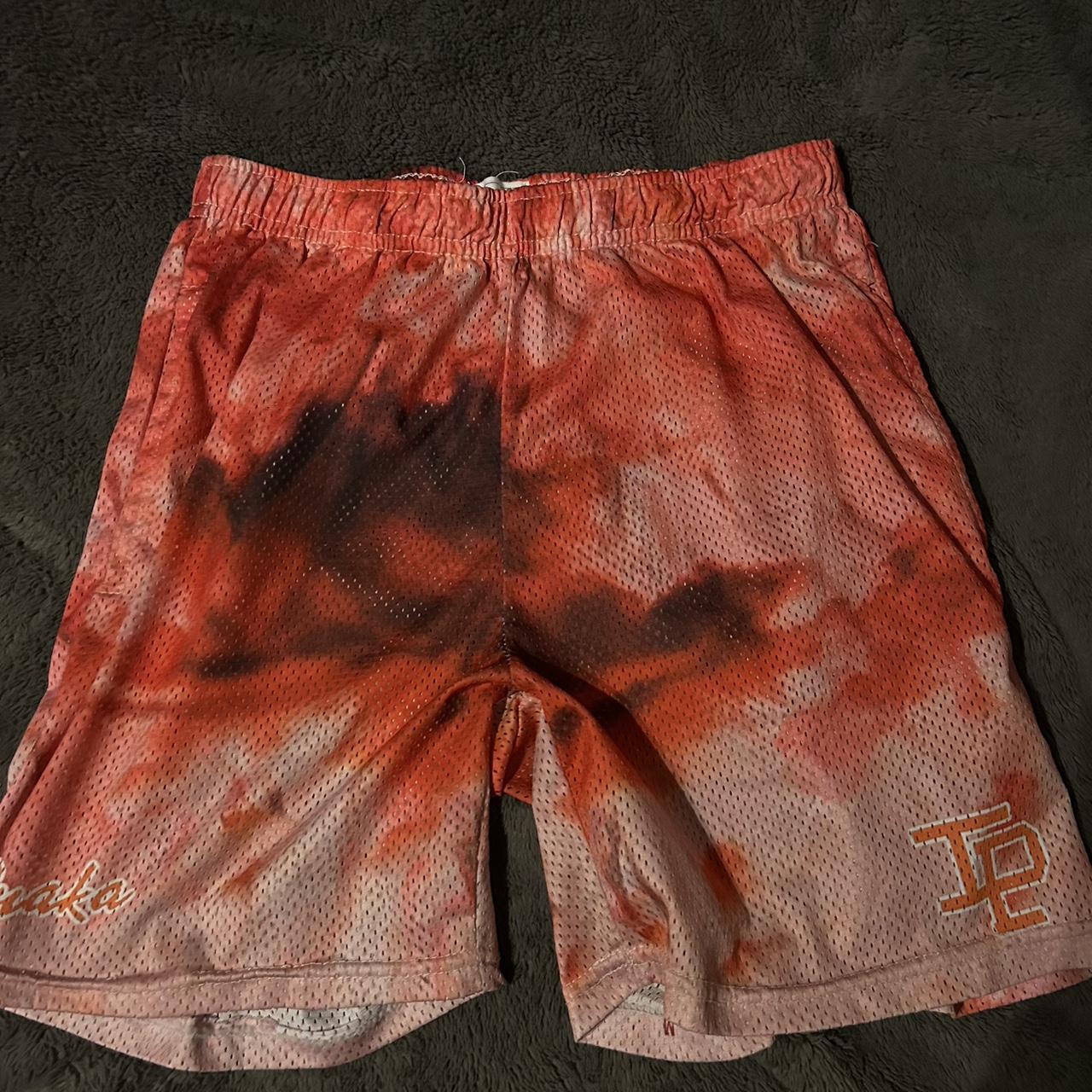 pink eric emmanuel shorts - Depop