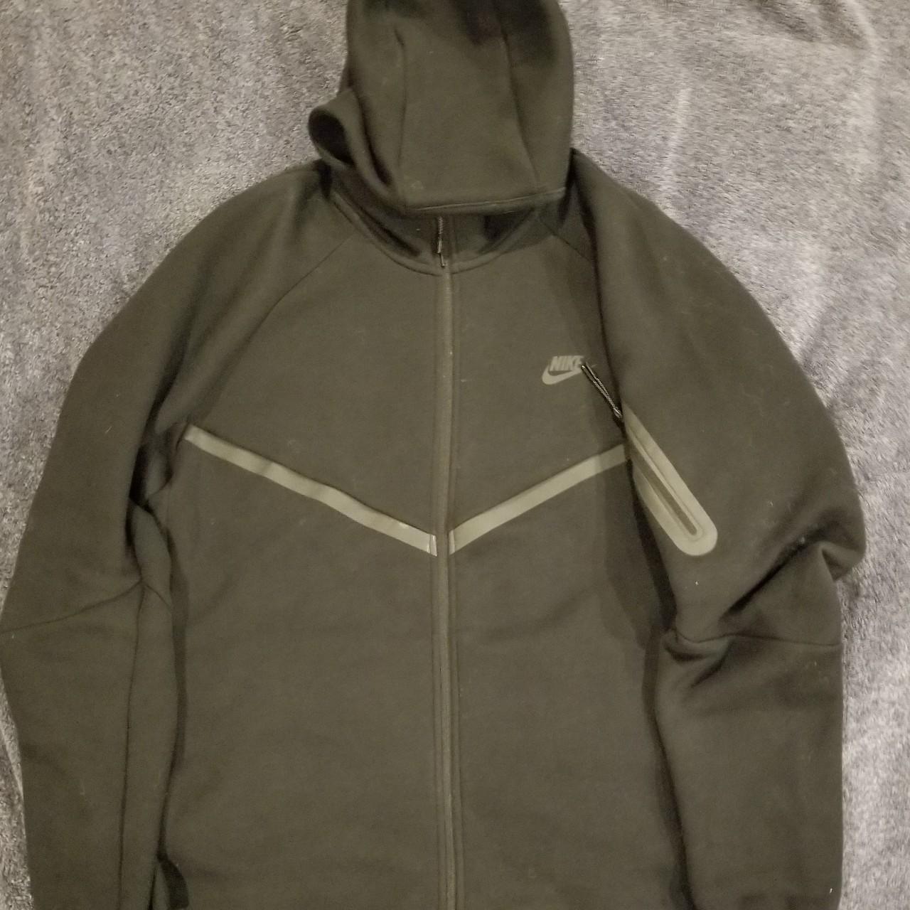 Black Nike Tech Fleece Full Zip - Depop