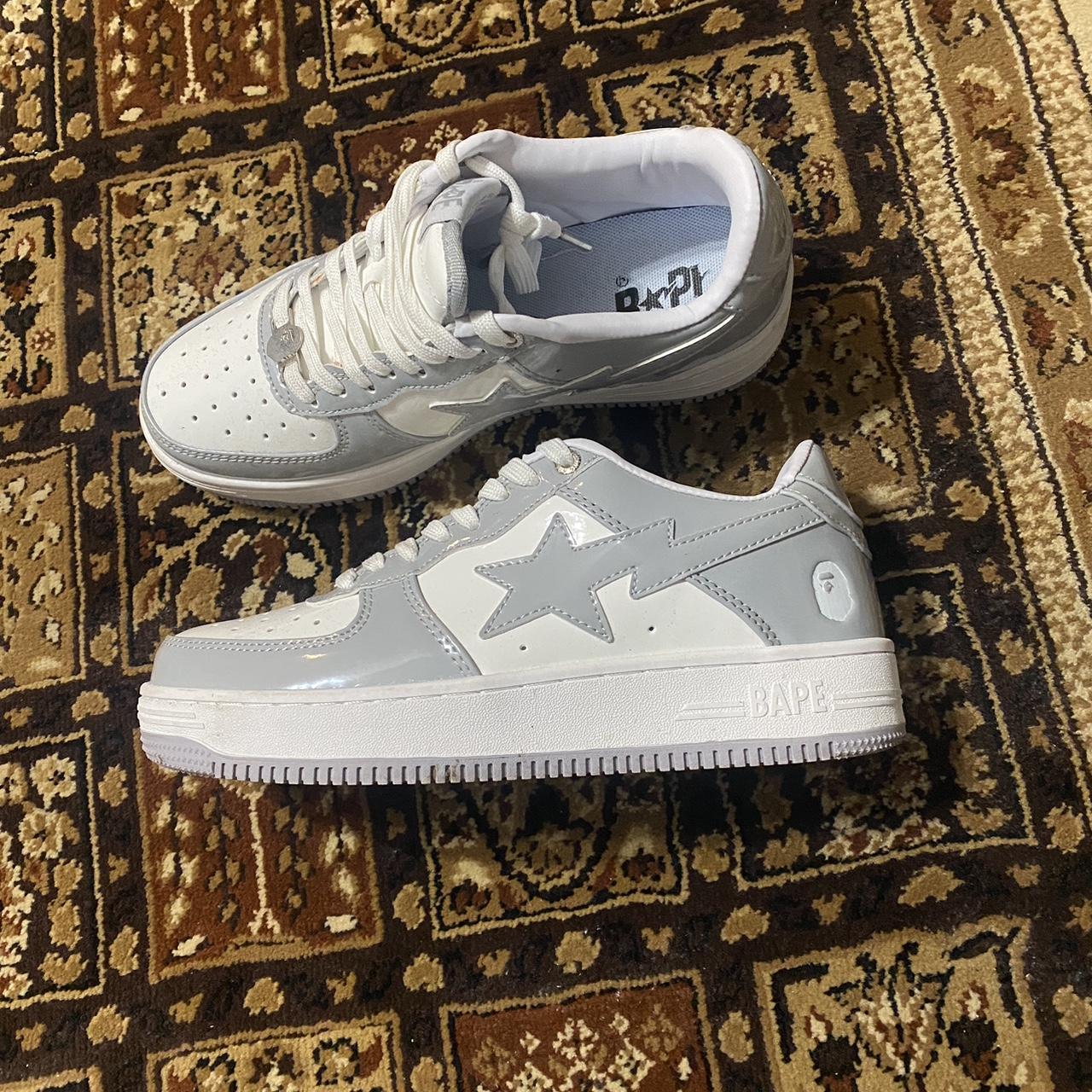 Bapesta Grey color way with box size 8 in men | Depop