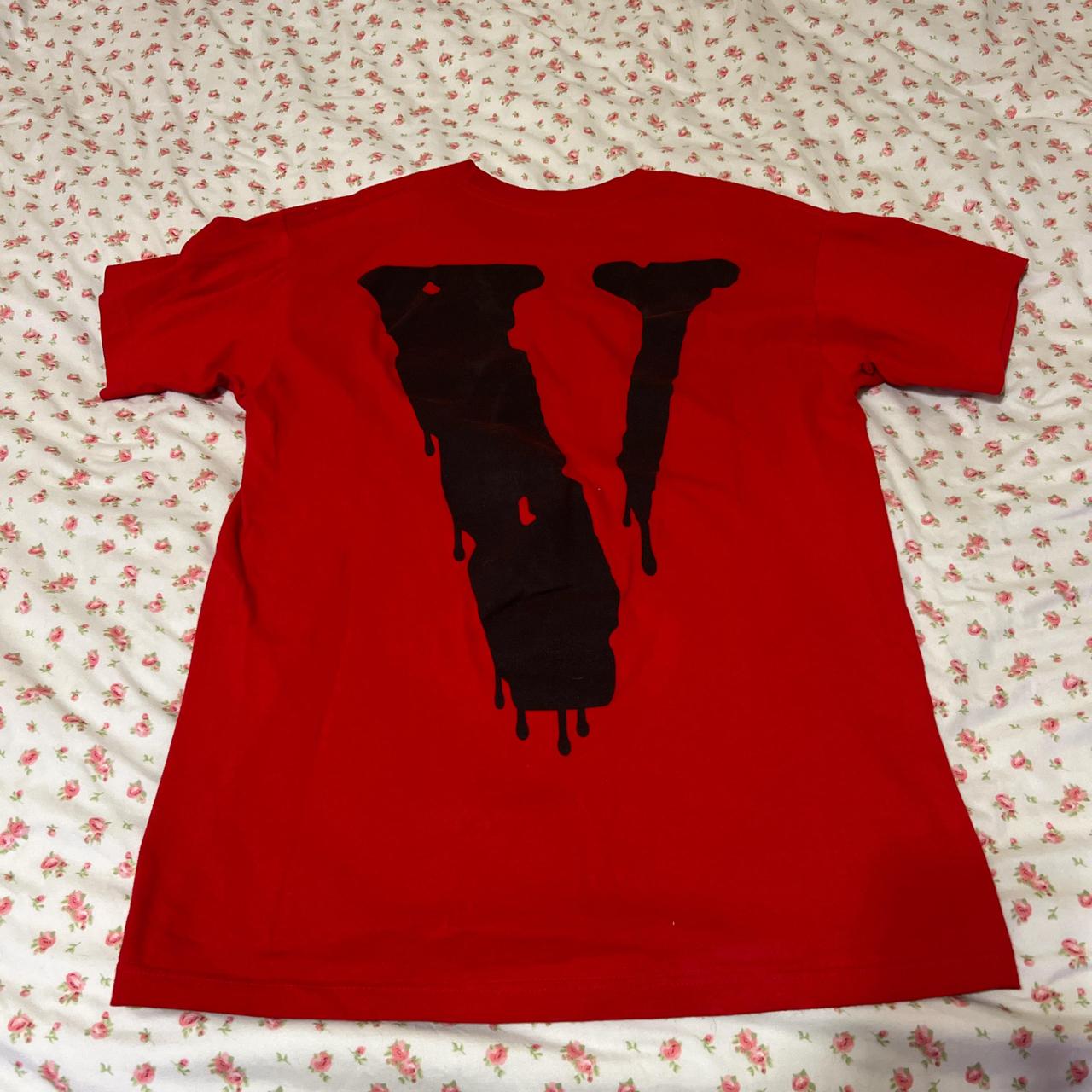 Nav Vlone tee shirt Size: Large #vlone #red #nav - Depop
