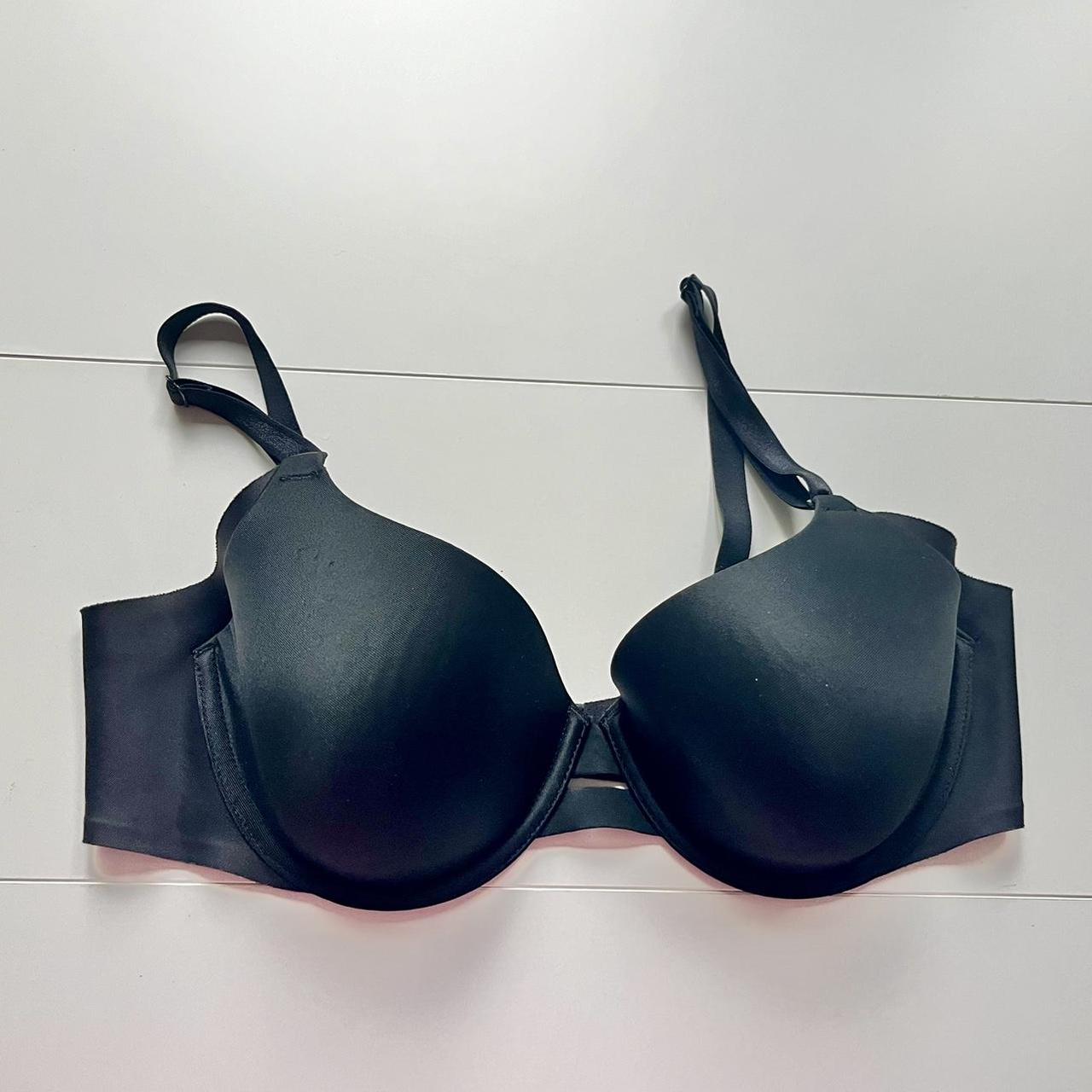 black bra with adjustable straps, size 36b. too... - Depop