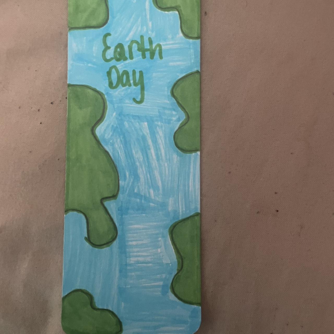 Earth day bookmark (made by me) - Depop