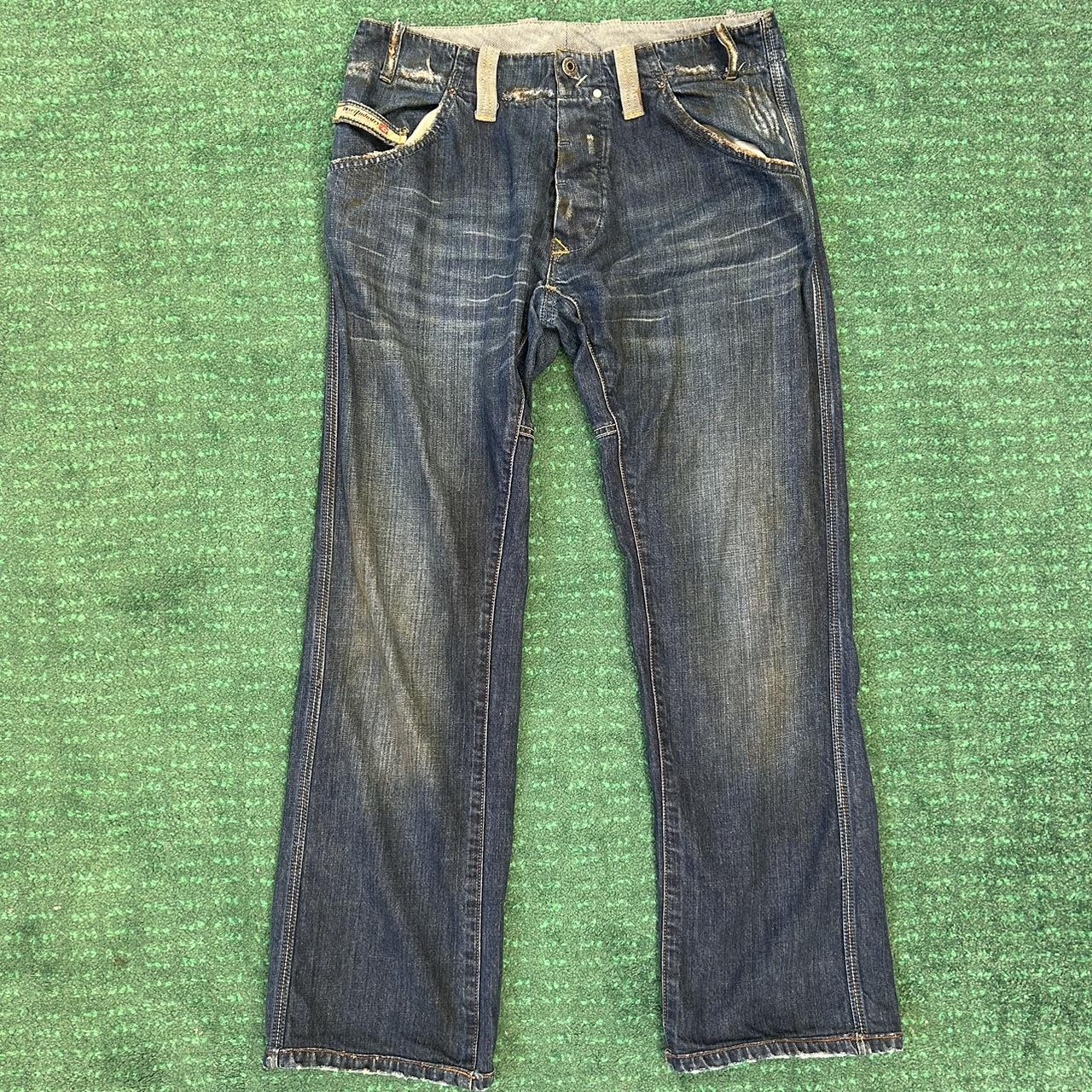 Vintage 90s Washed Diesel Distressed... - Depop