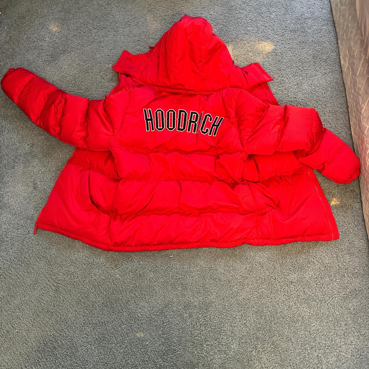 red hoodrich puffer, men’s size medium, good condition - Depop