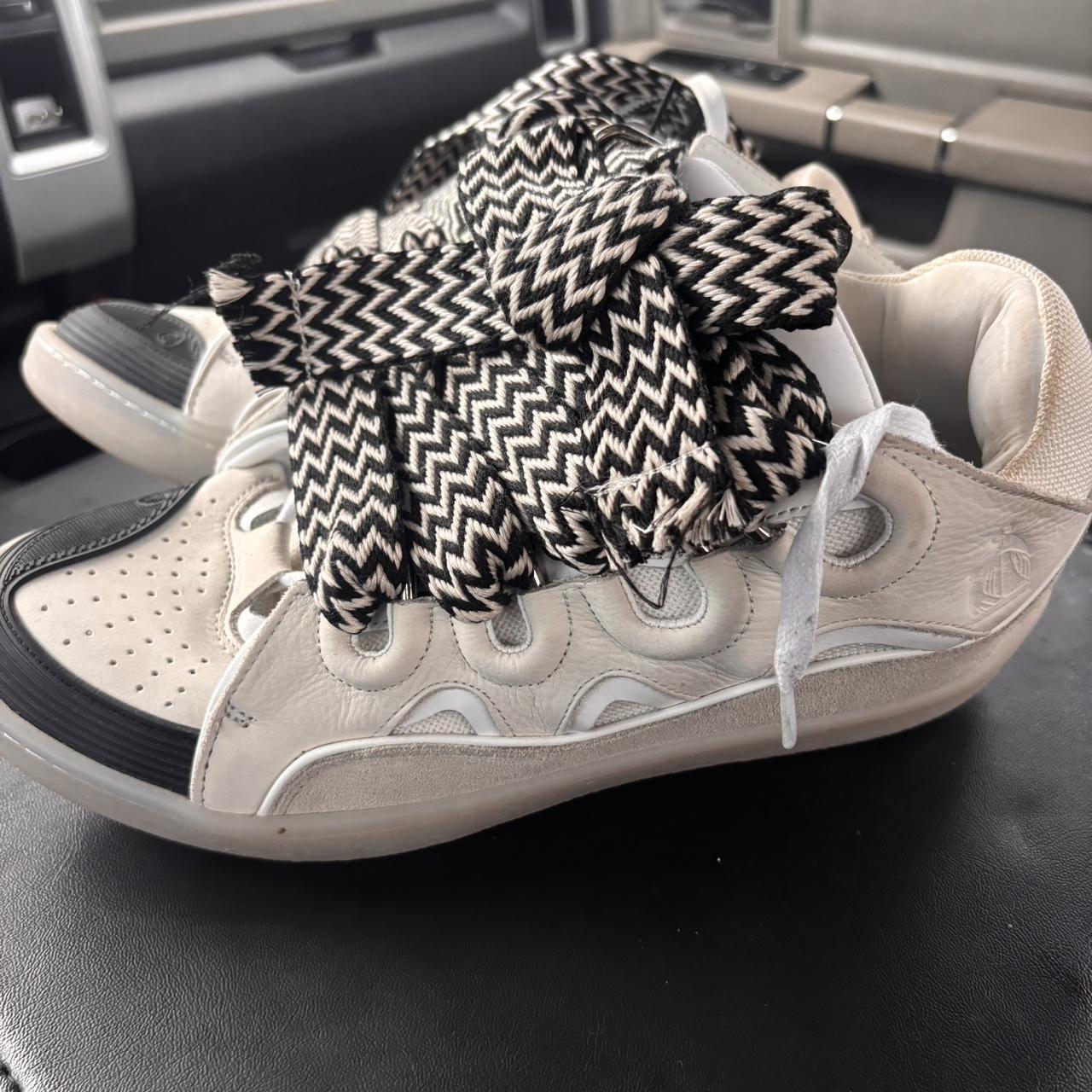 black white lanvins authentic/real barely... - Depop