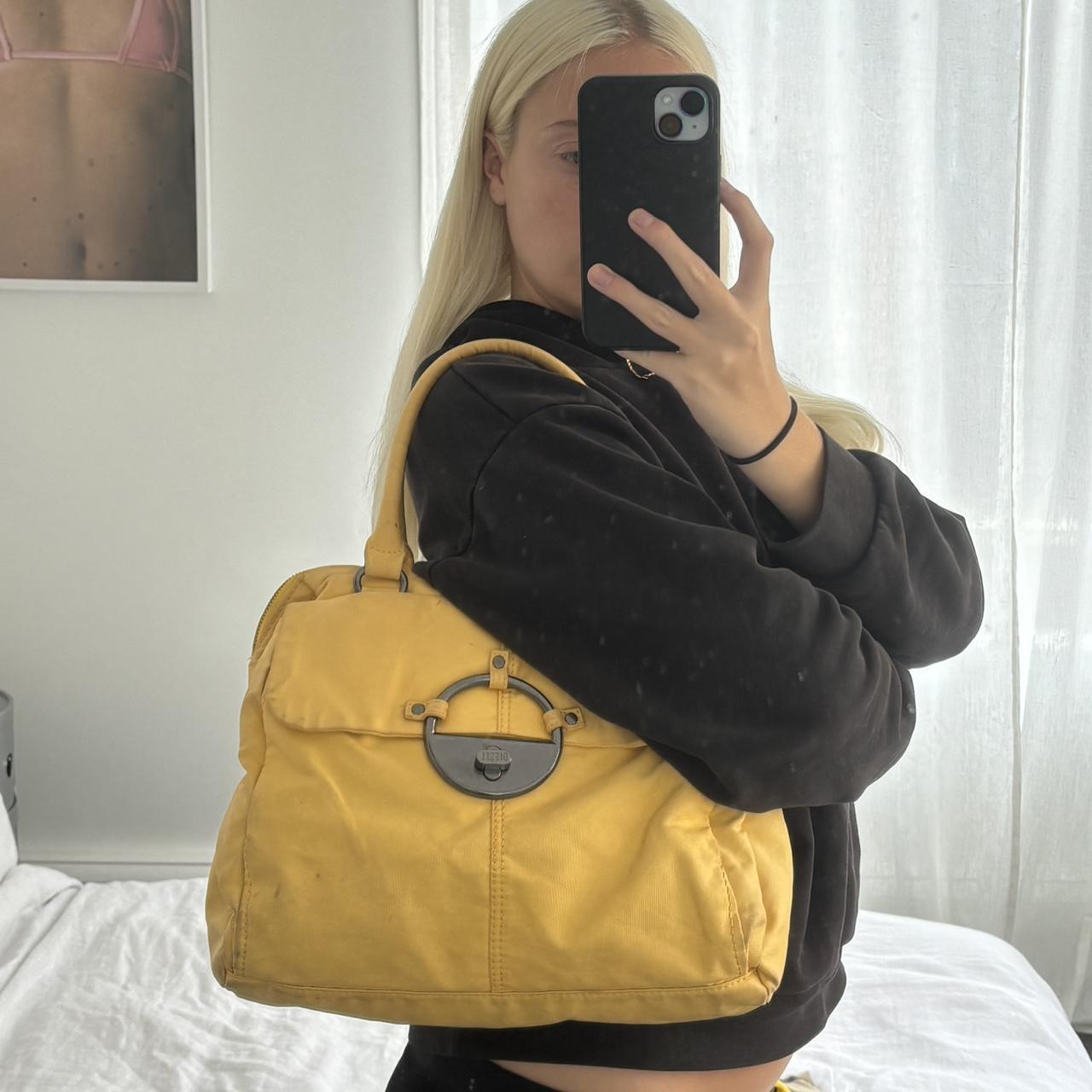 DIESEL YELLOW BAG Y2K yellow diesel bag! Has heaps... - Depop