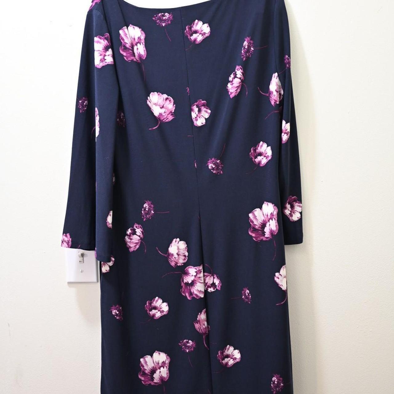 🍇 NAVY FLORAL BELL-SLEEVE MINI 🍇 Description: The... | Depop