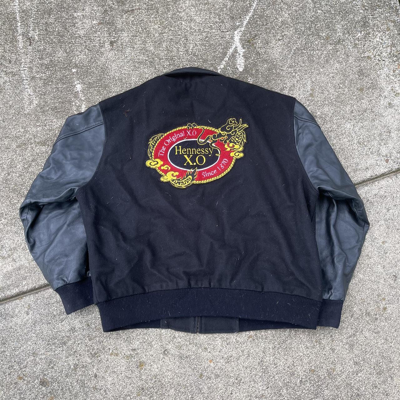 Vintage Hennessy varsity style jacket - Depop