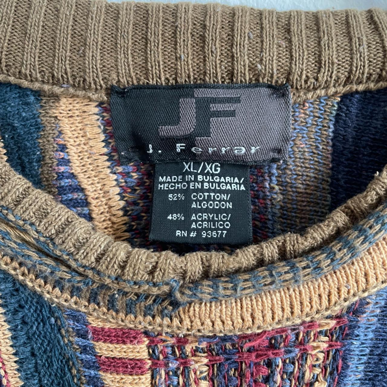 Vintage J.Ferrar Coogi Style Heavyweight Pattern... - Depop