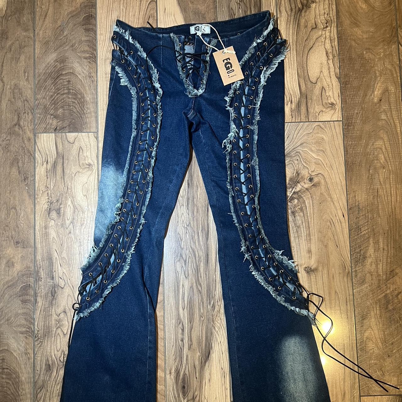 Matte Brand by @eenahsanairb Low Risers (Denim) size... - Depop