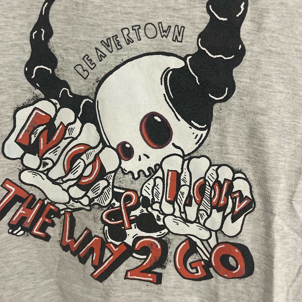 Light grey Beavertown Brewery logo t-shirt Worn... - Depop