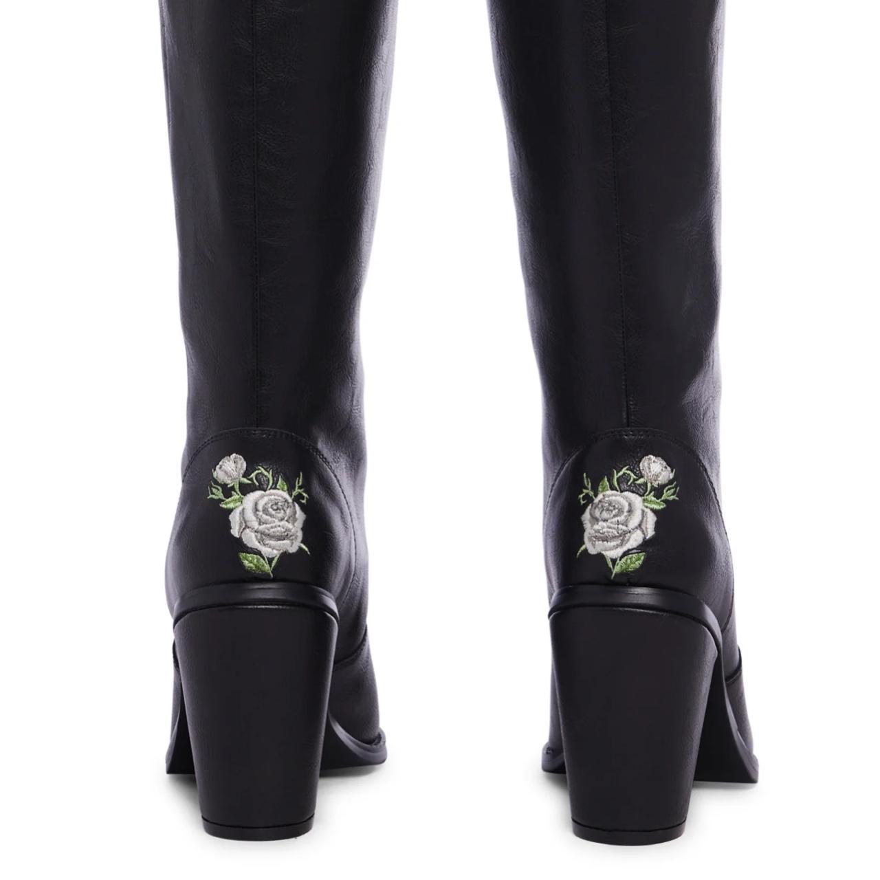 Mourning Rose Cowboy Boots Brand name - Widow from... | Depop