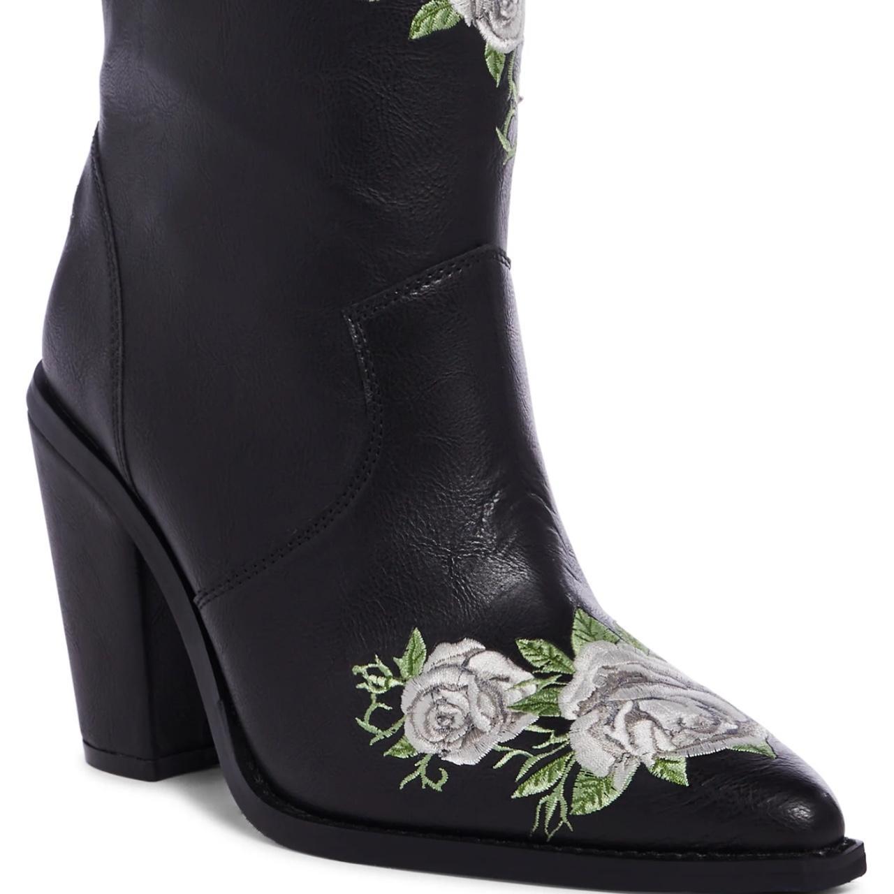 Mourning Rose Cowboy Boots Brand name - Widow from... | Depop