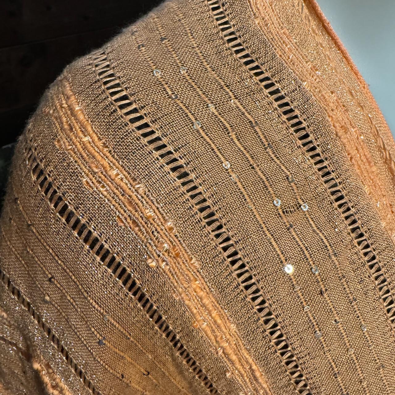 Orange Sparkly Sequin Shawl Size - One Size Brand... | Depop