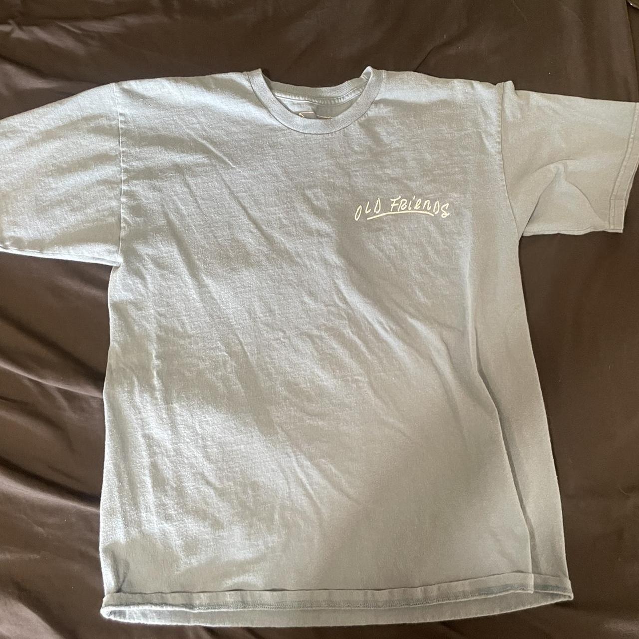large light blue old friends tee - Depop