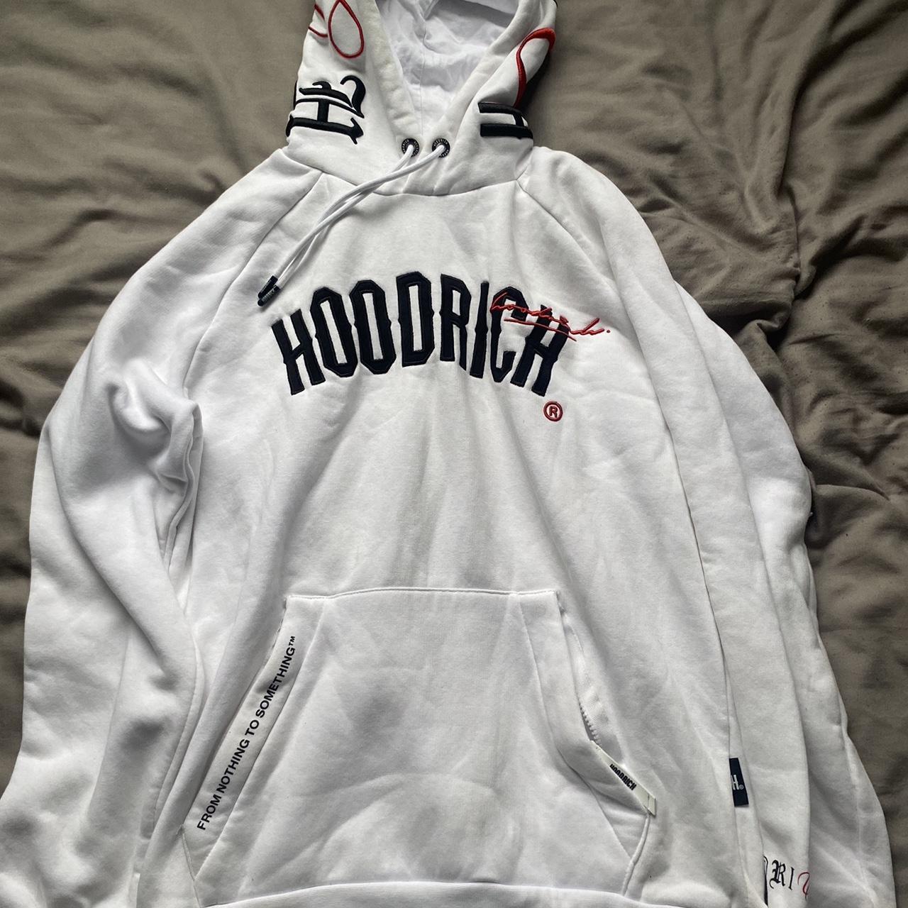 White hoodrich hoodie - Depop