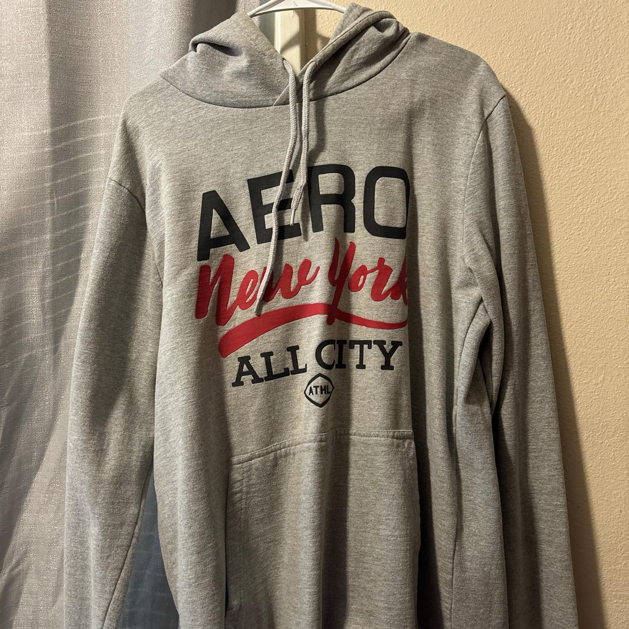 Grey Aero New York hoodie #greyhoodie | Depop