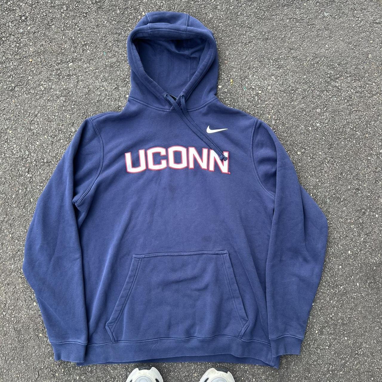 nice UConn Nike hoodie excellent condition size XL - Depop