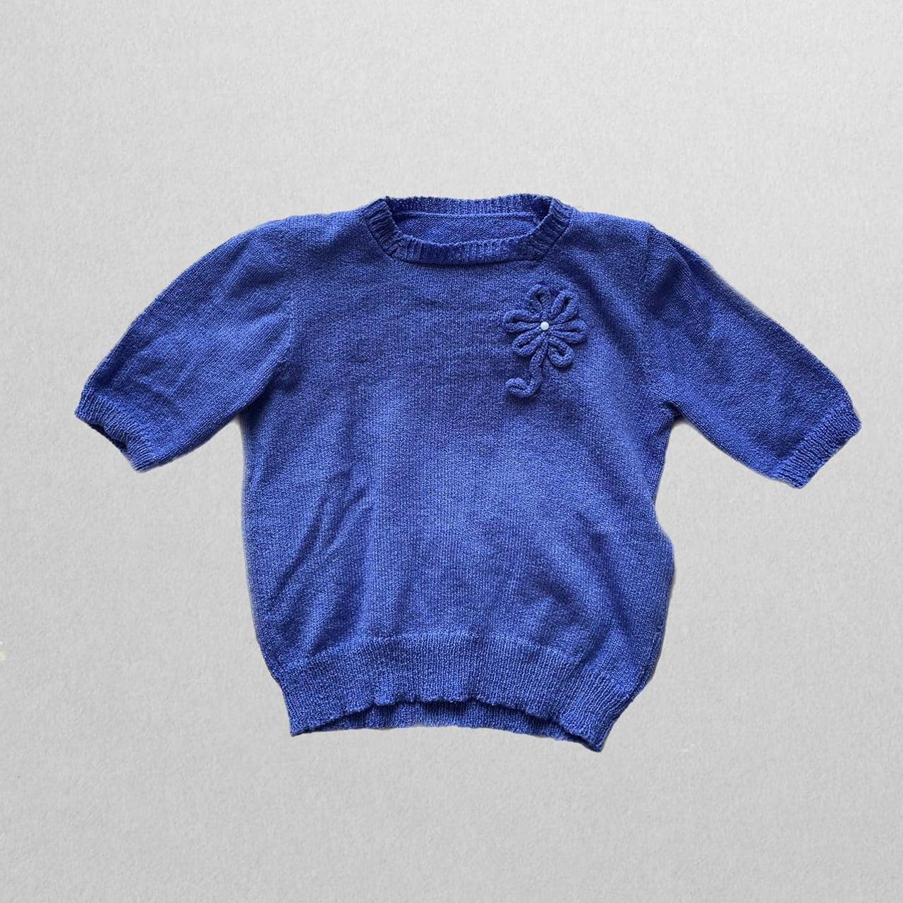 Very cute mini jumper top. Very flattering, detailed... - Depop