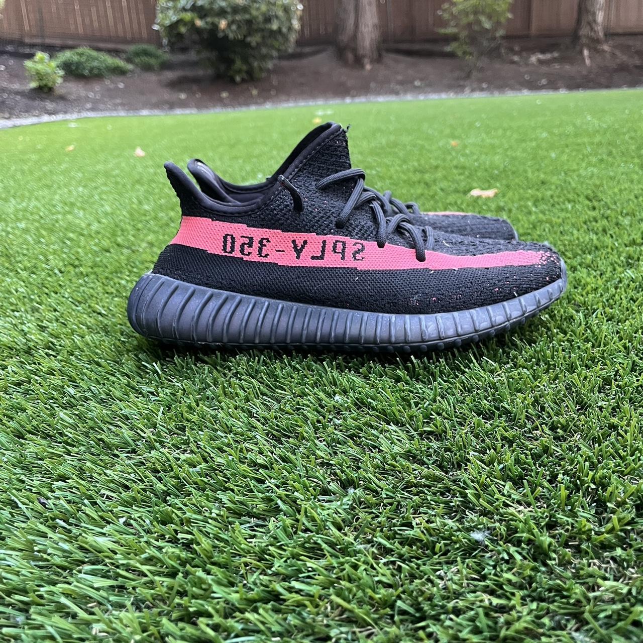 Yeezy 350 v2 “Core Red” Size 8 men’s 🧼Will clean... - Depop