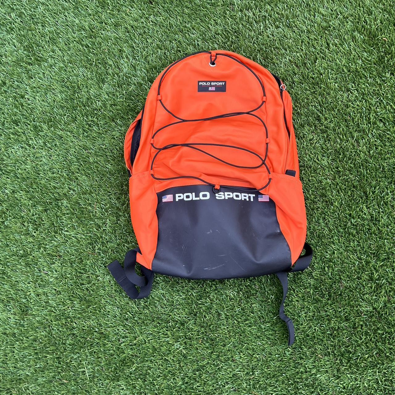 Orange Polo Sport Backpack No flaws great condition - Depop