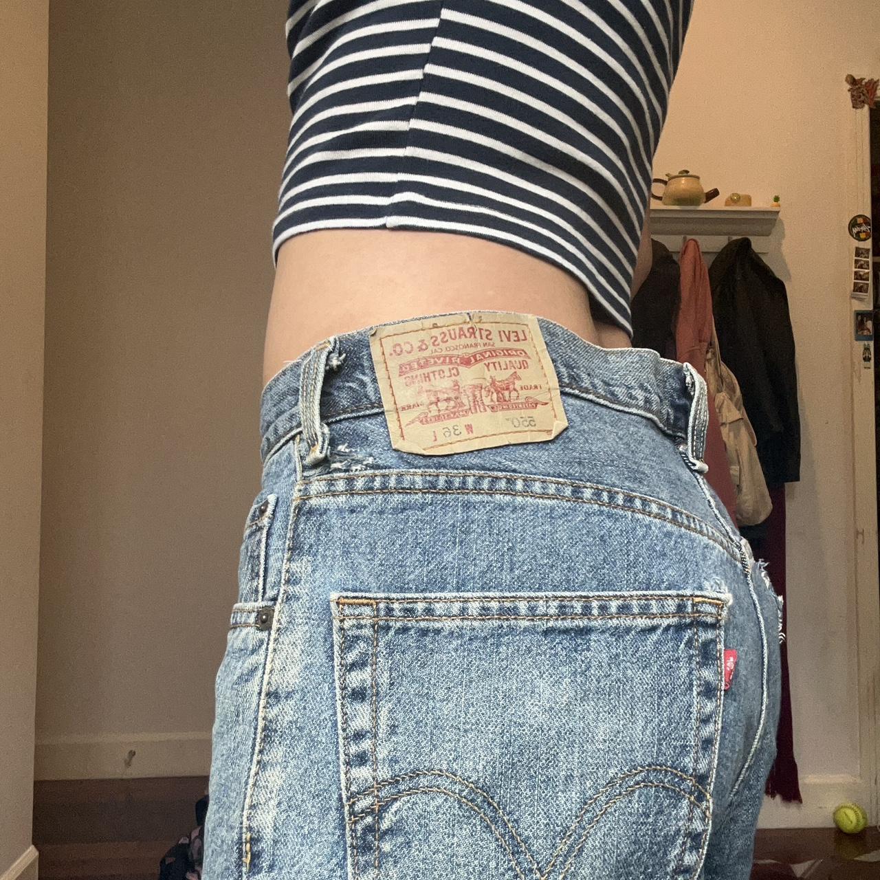 Levi’s jorts!!! one belt loop unattached-otherwise... - Depop