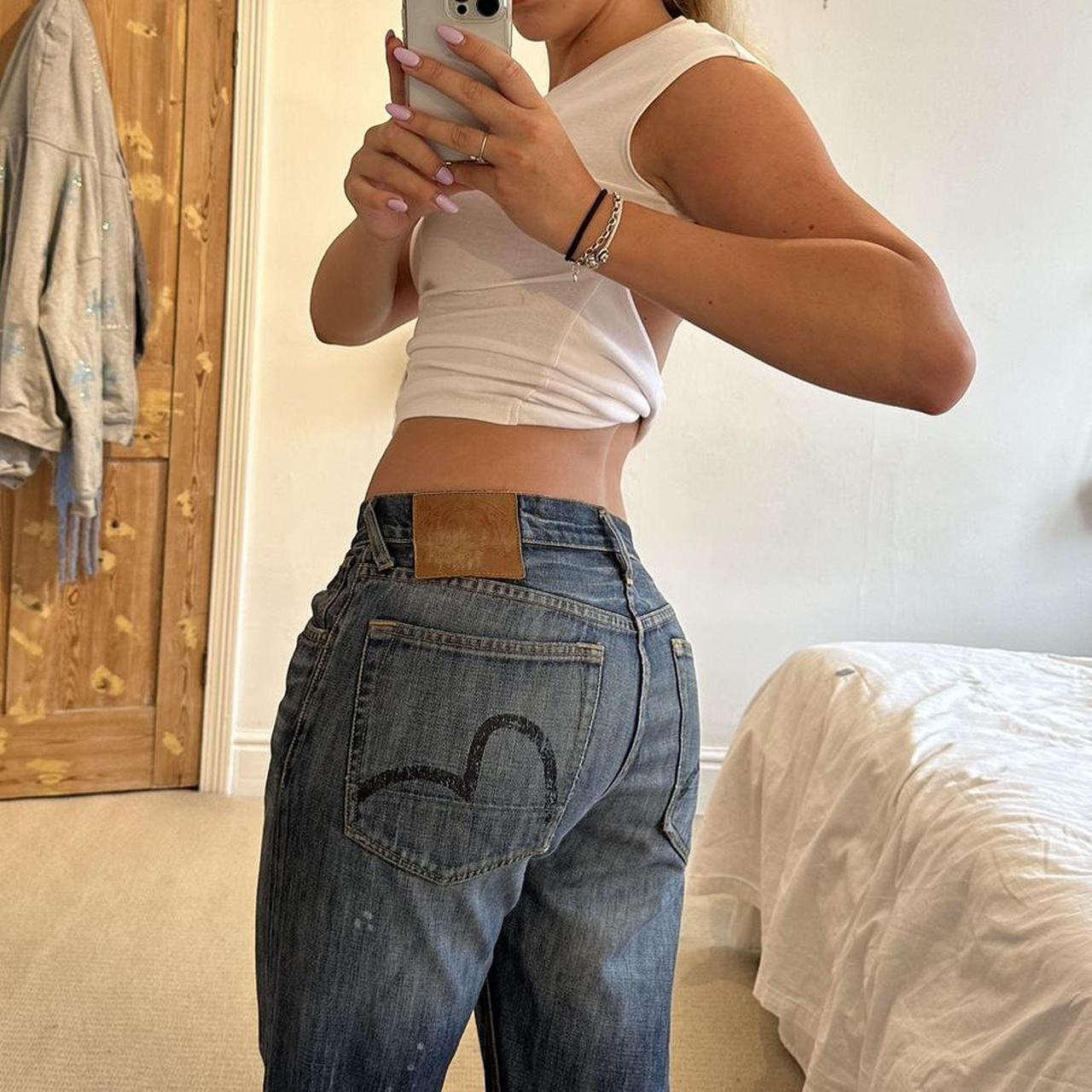 EVISU JEANS Straight Leg SIZE w32 Low rise. Love... - Depop