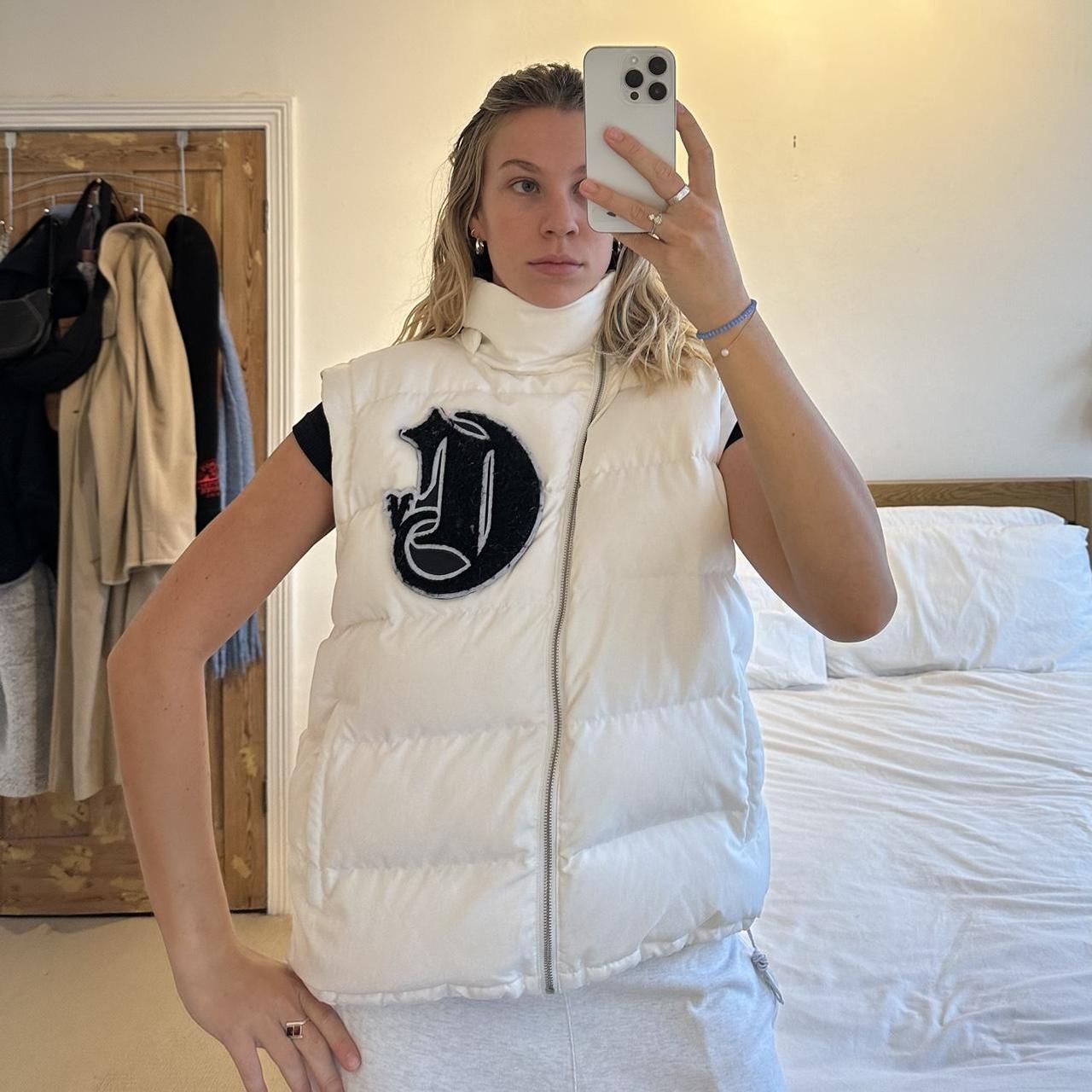 Corvide Puffer Jacket White Size M (unisex)... | Depop