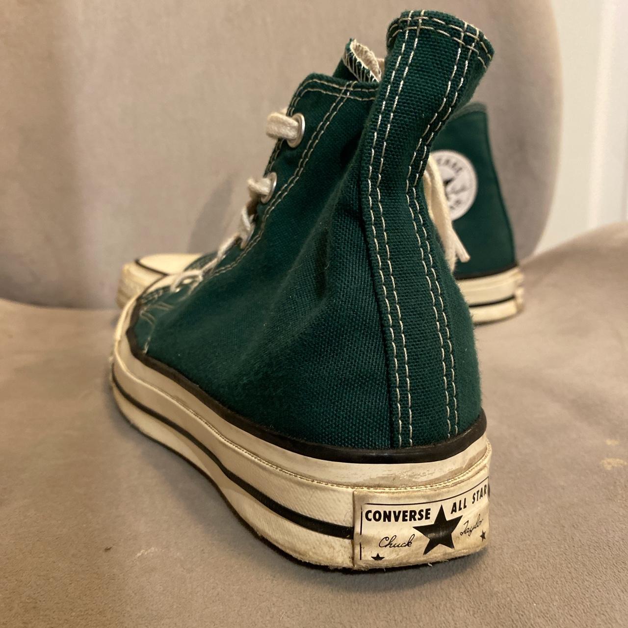 Dark Green Custom Chuck 70s Minor scuffs Very... - Depop