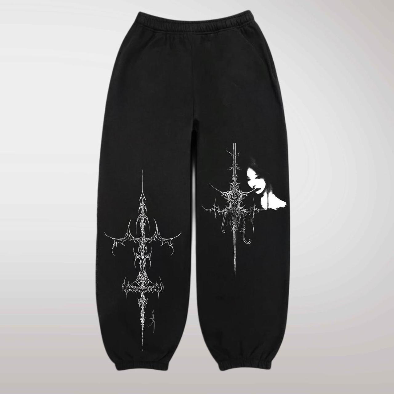 Goth 🖤 emo streetwear sweatpants #streetwear dm for... | Depop