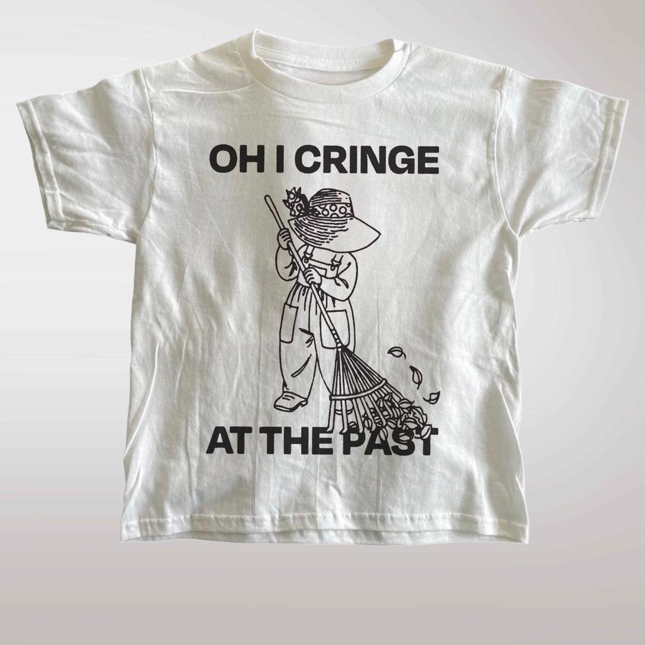 Funny "Oh I cringe at the past" graphic tee #y2k #humor | Depop