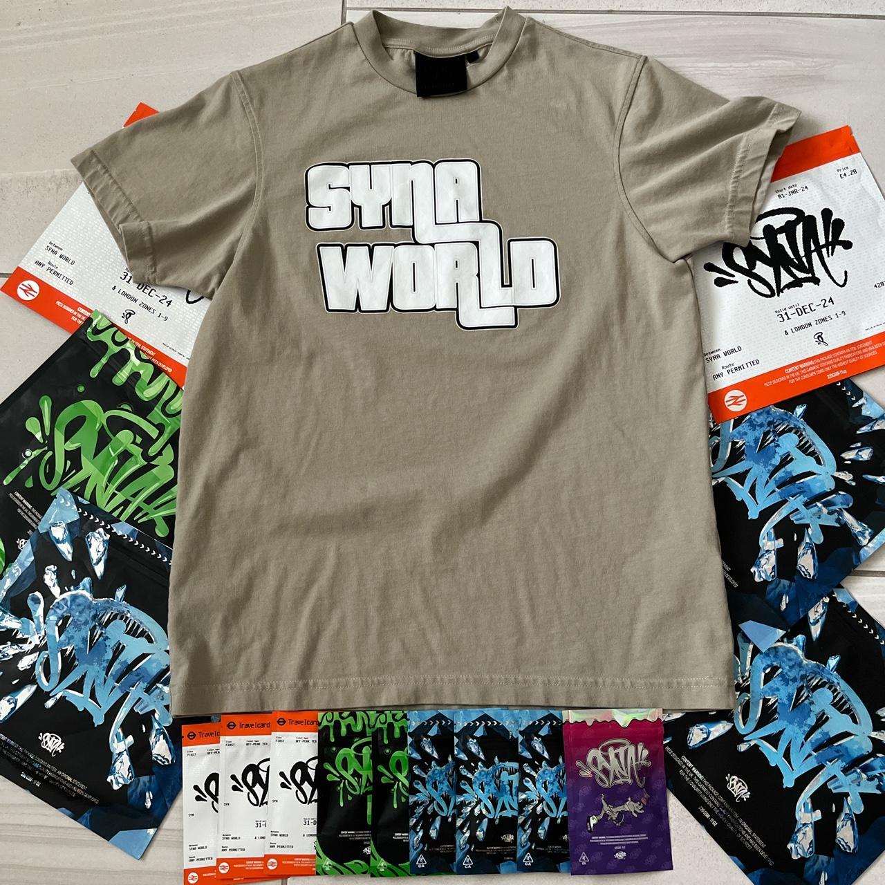 SYNA WORLD 🌎 TEE KHAKI/MILITARY BRAND NEW SIZE SMALL... - Depop