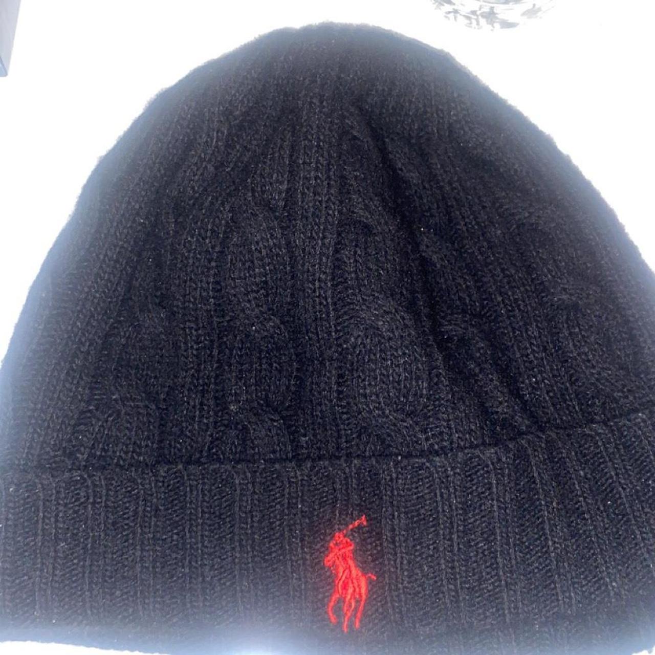 Ralph Lauren Men’s red polo beanie - Depop