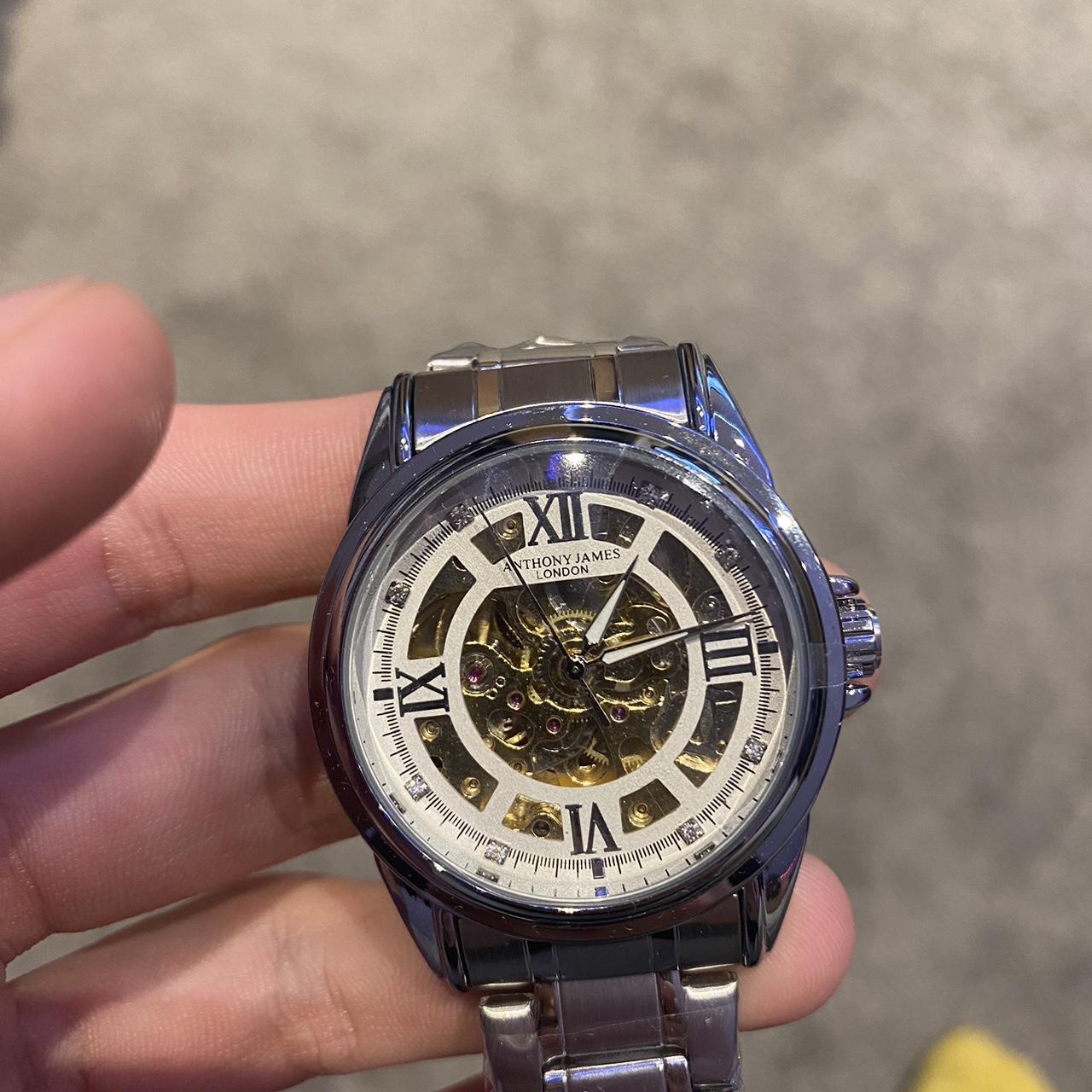 Anthony James watch - Silver watch - skeleton... | Depop