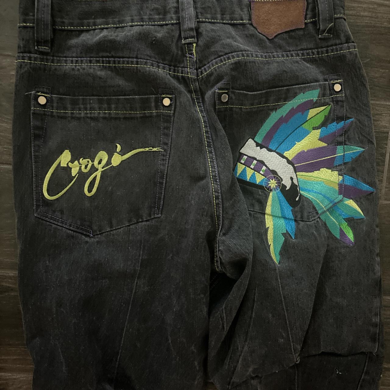 really cool embroidered coogi jeans some dumbass... - Depop