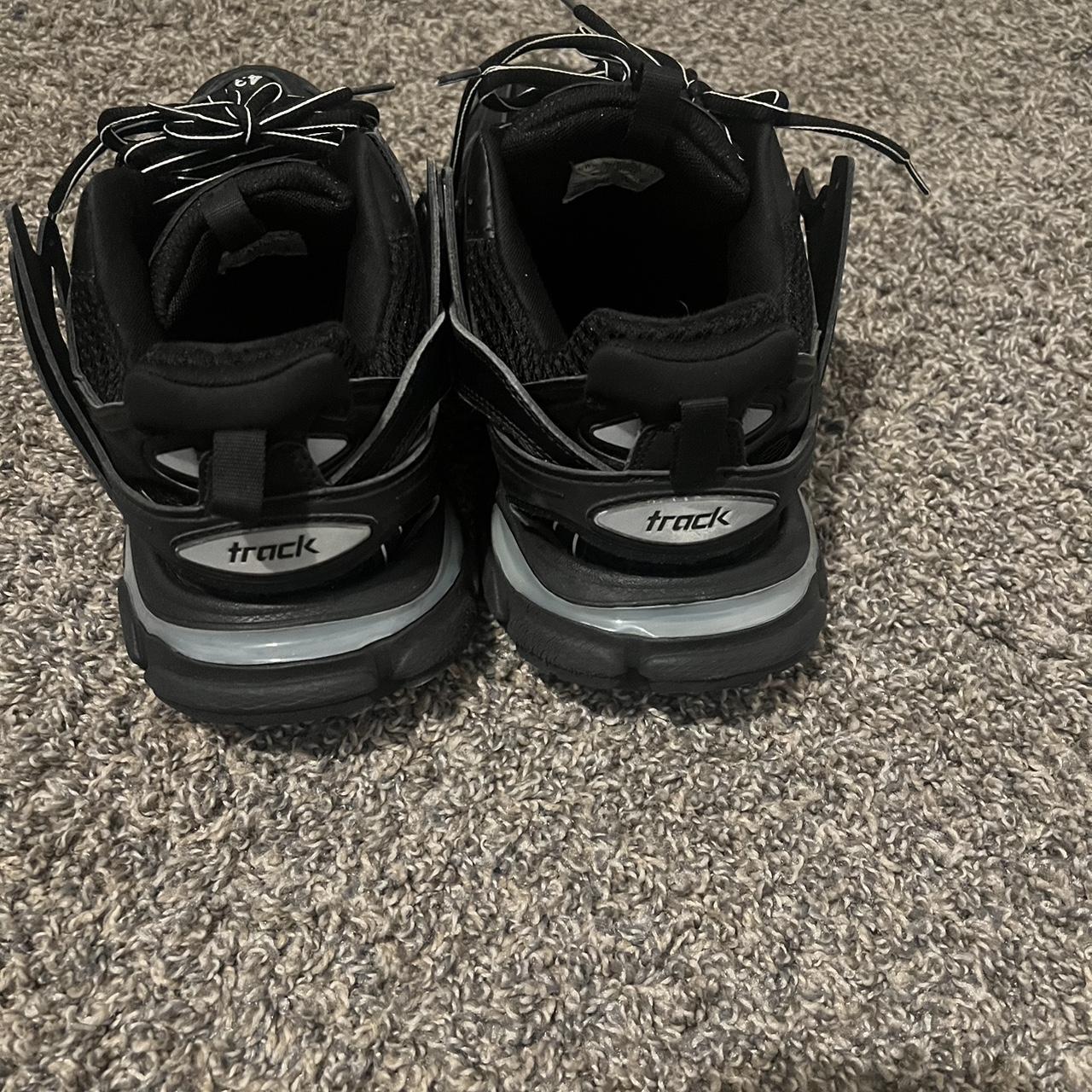Black Balenciaga Tracks Worn 10-12 Need them out my... - Depop