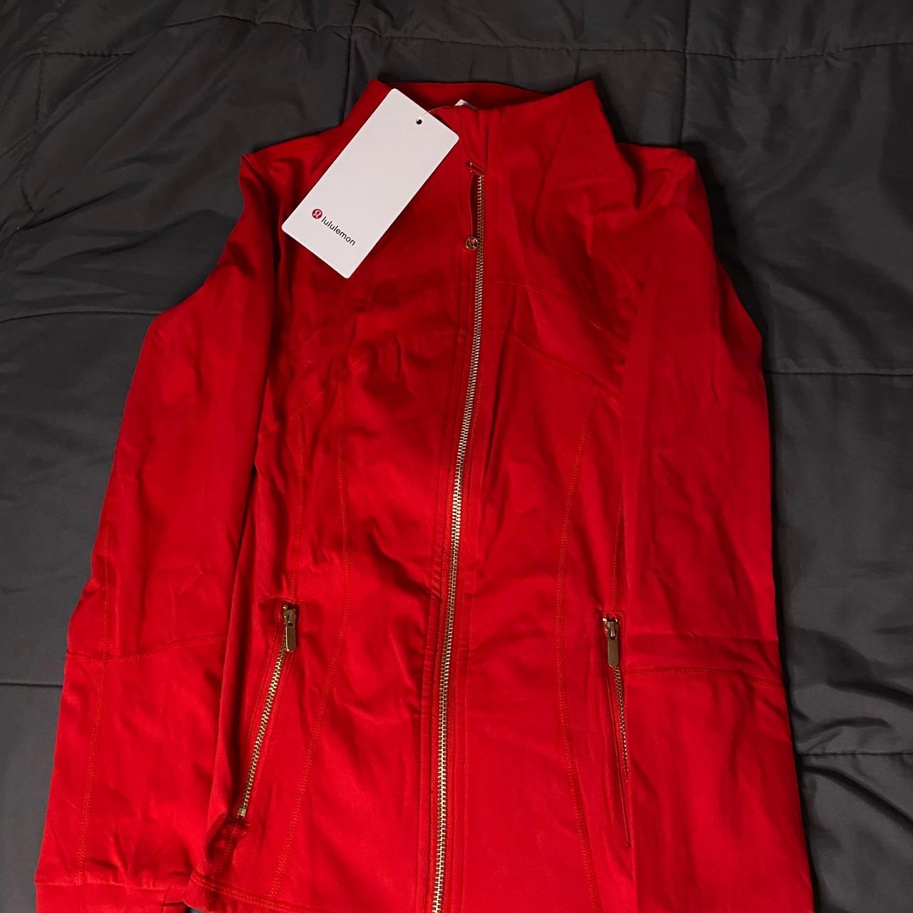 Red Lululemon Define Jacket Brand New Size: 4 Free... | Depop