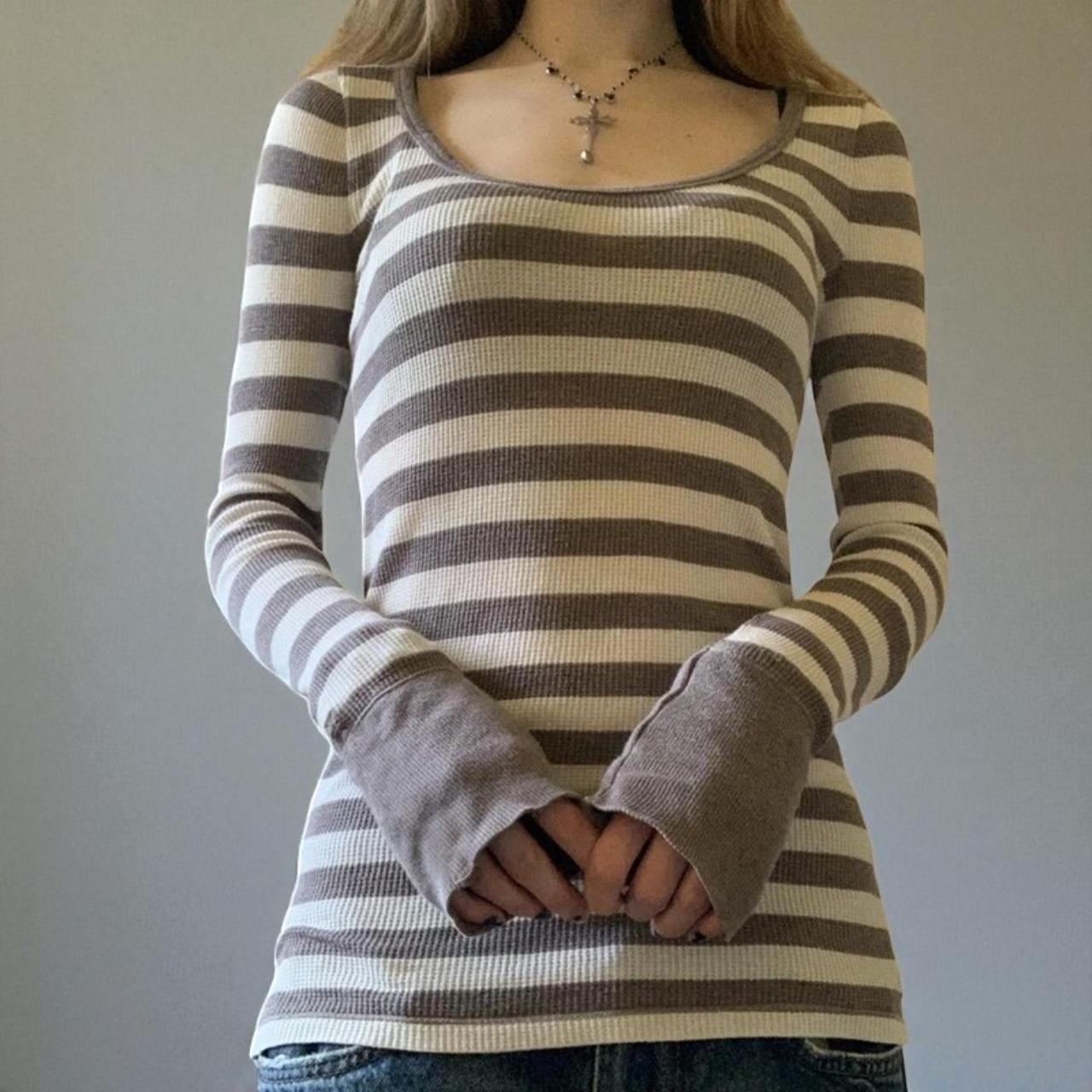 Cottage Cyber Grunge Long Sleeve Top 🌙 Autumn-ready... | Depop