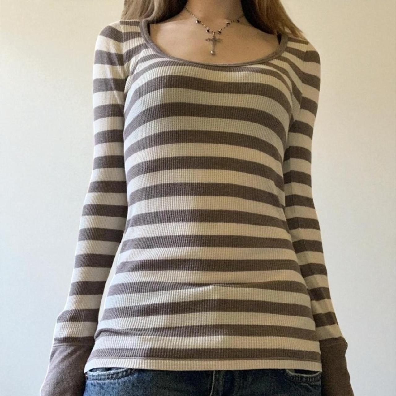 Cottage Cyber Grunge Long Sleeve Top 🌙 Autumn-ready... | Depop