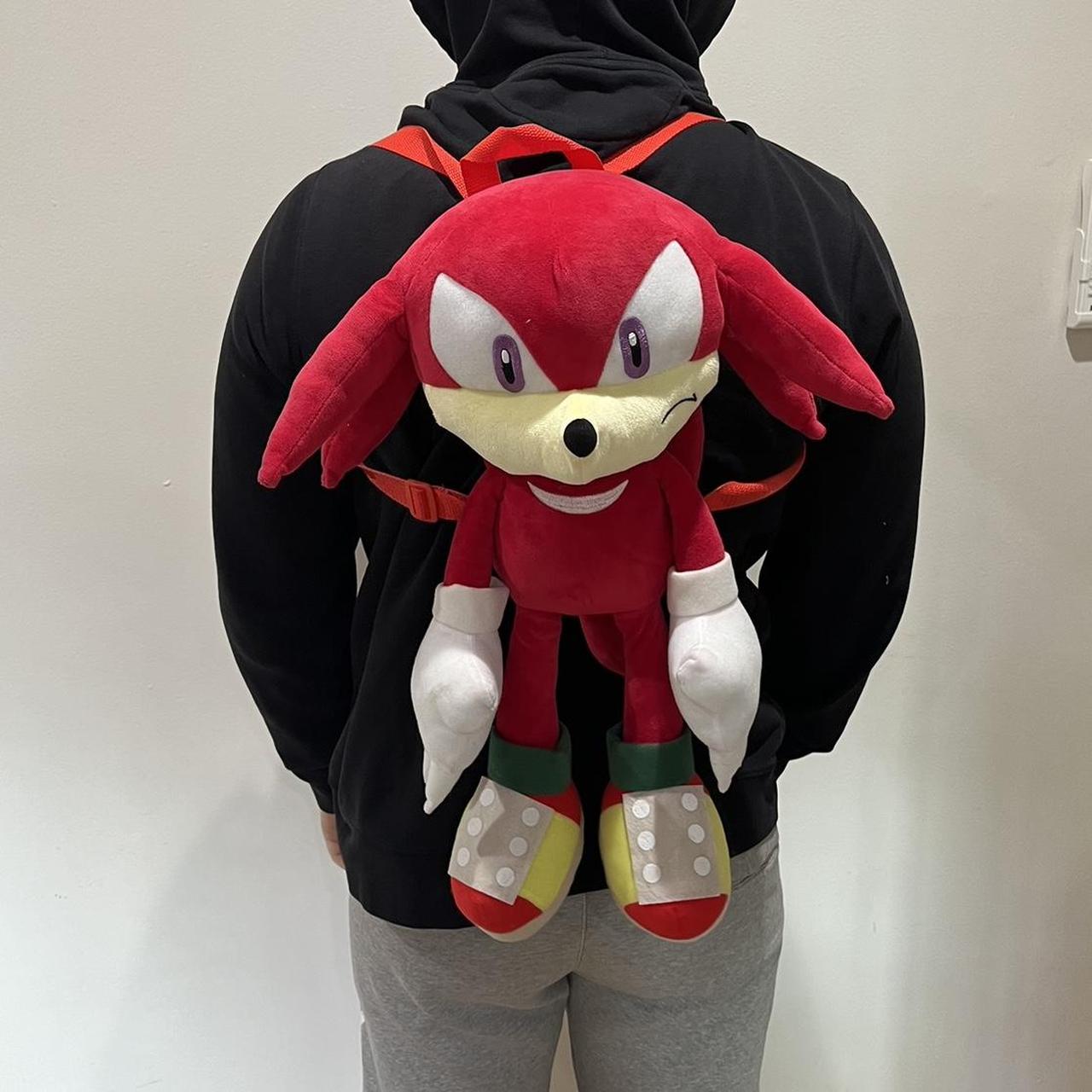 knuckles plush backpack size: straps are a bit... - Depop