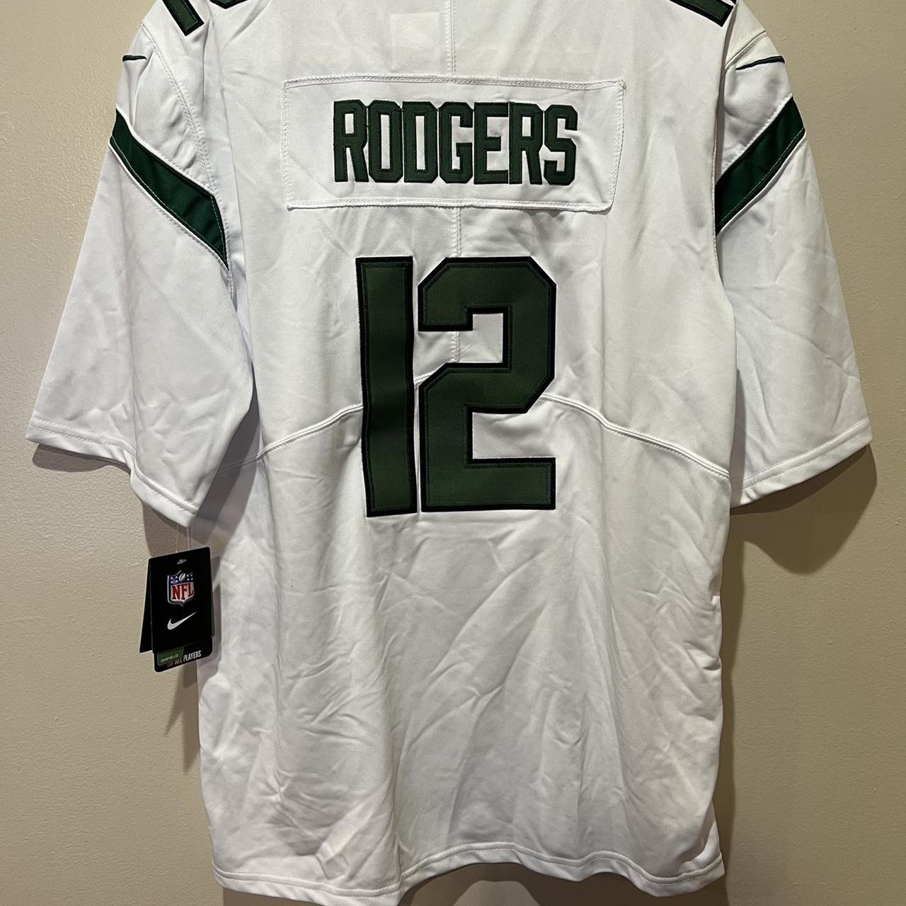 Nike Aaron Rodgers White New York Jets Jersey Size... - Depop