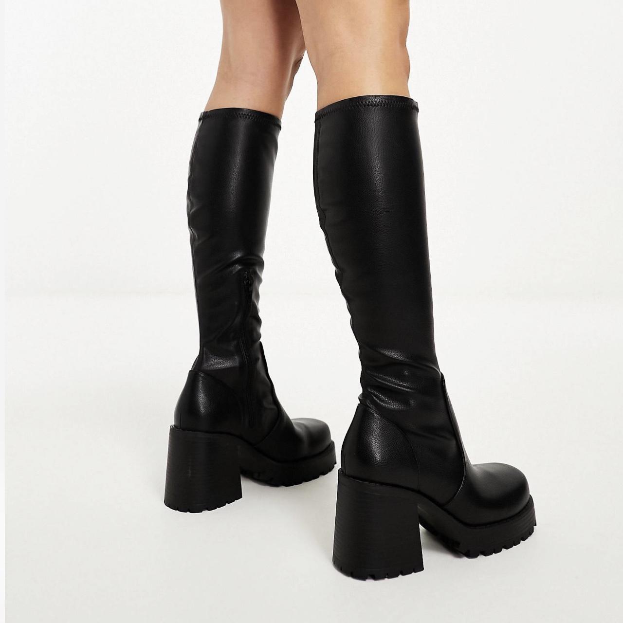 Wide fit asos boots - used once Selling as does... - Depop