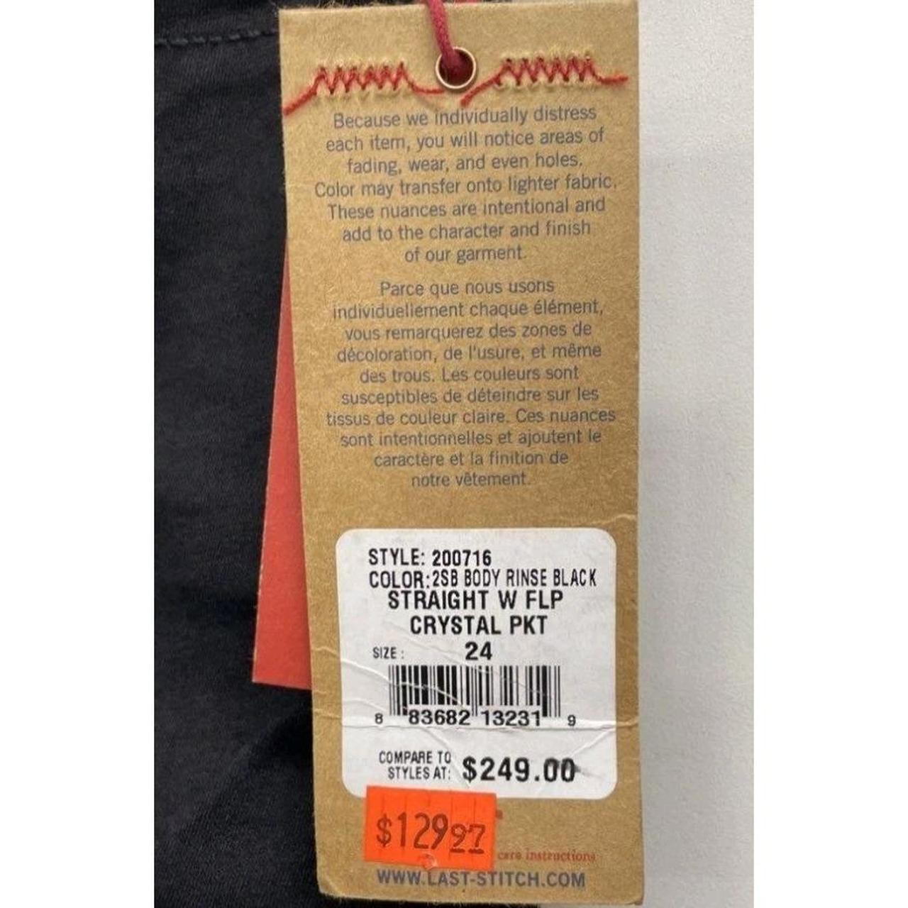 True Religion Slim Straight Black Jeans Women's 24... | Depop